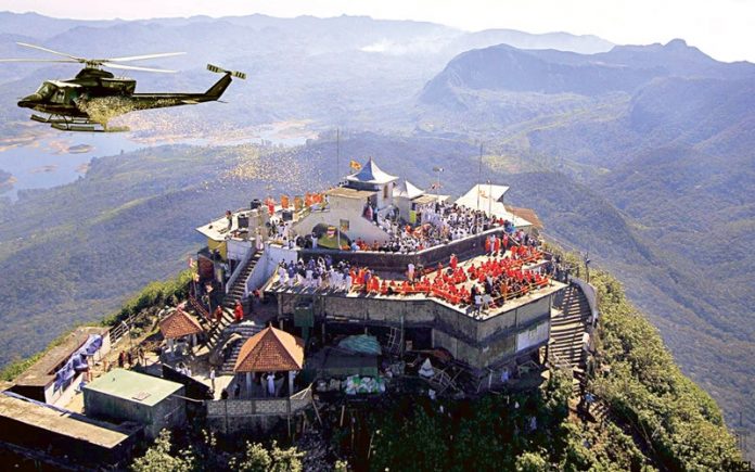 Pilgrimage to Adam's Peak — View sacred Adam's Peak footprint of God ...