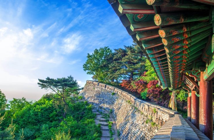 beautiful-traditional-architecture-of-temple-at-gwangju-south-korea ...